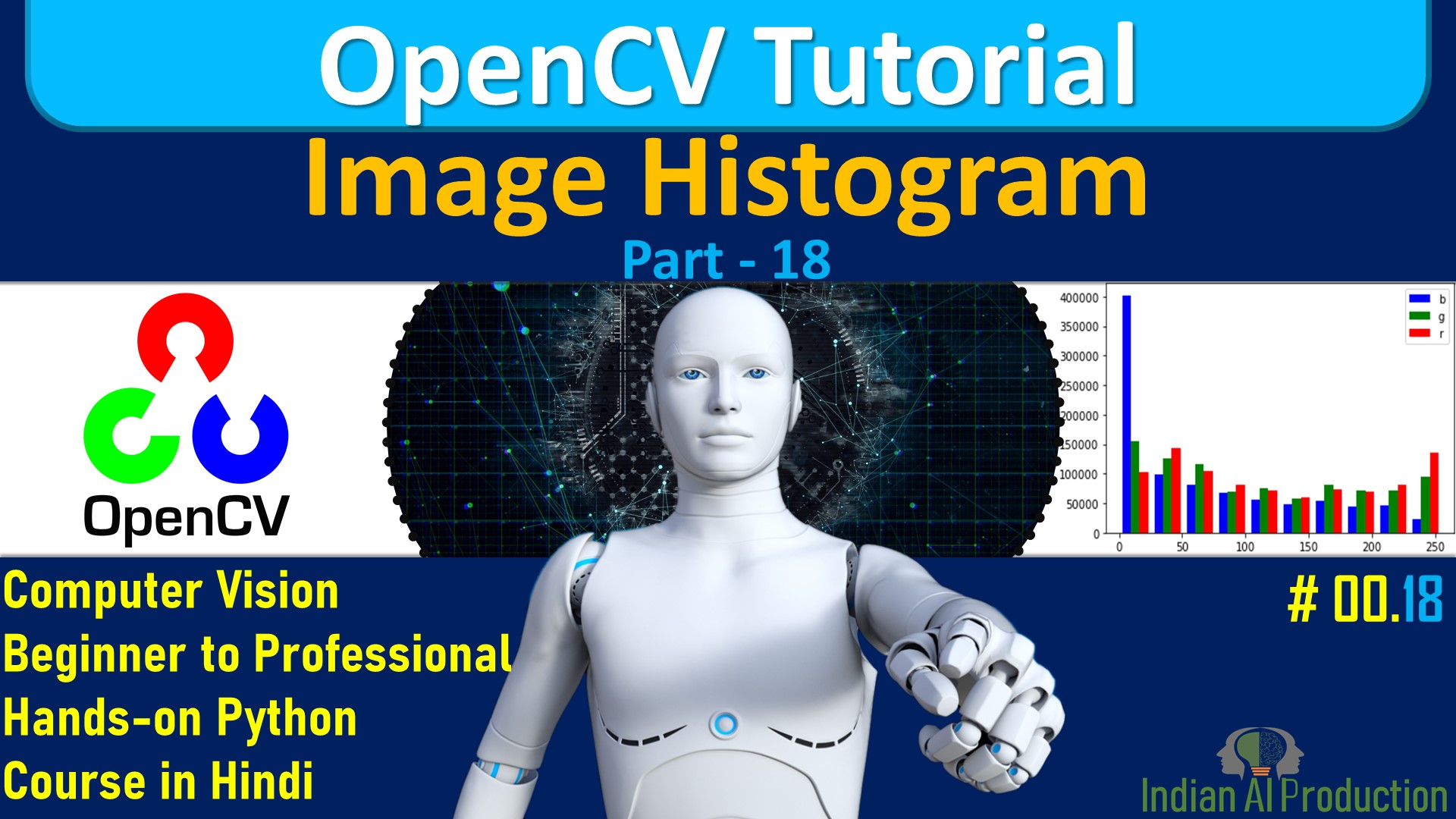 How To Show Histogram Of Image Using OpenCV Python OpenCV Tutorial